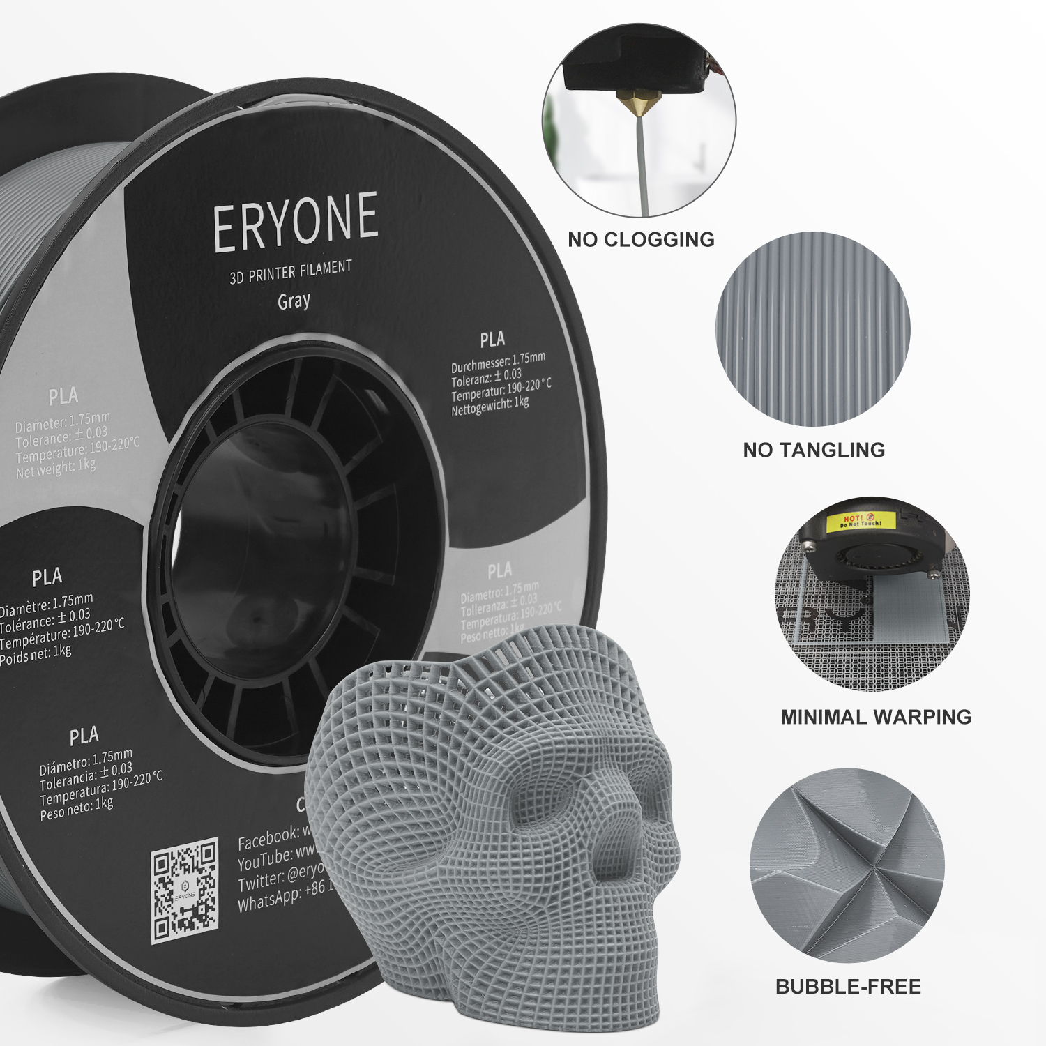 Eryone Standard PLA (Signal Grey)